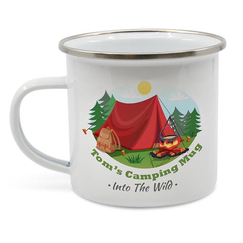White 12oz Enamel Mug - MISTYBAA
