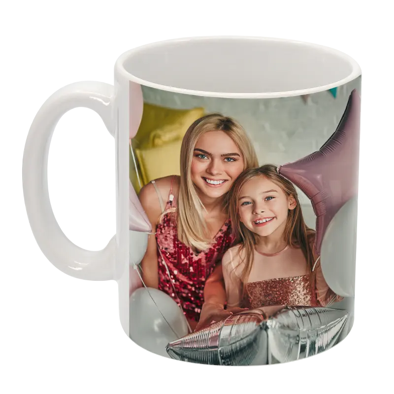 10oz 'Durham' Mug – White + Slate Coaster Bundle - MISTYBAA