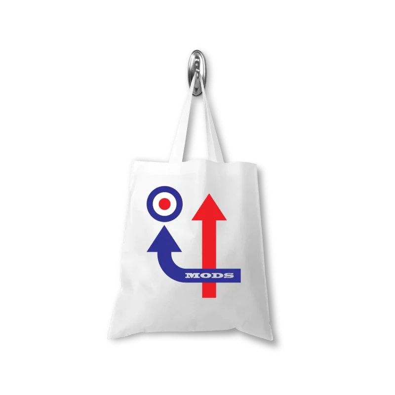 Long Handled White Tote Bag 35 X 39CM - Arrows - MISTYBAA