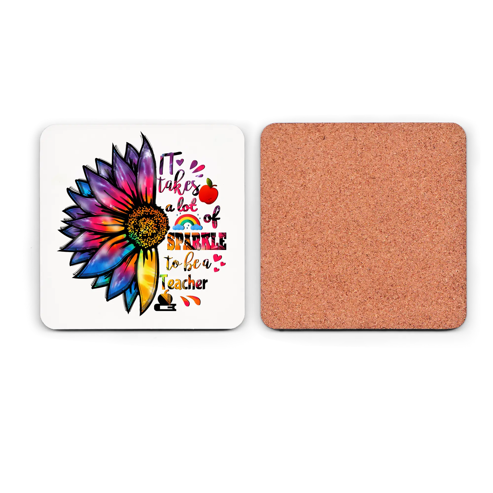 MDF Cork Backed Coaster (9x9cm) Glossy 11 - MISTYBAA